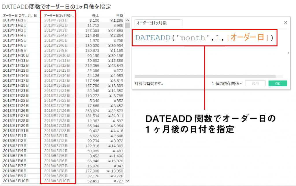 【Tableau】DATEADD関数とは？意味から使い方までわかりやすく解説！ | プログラミングノート